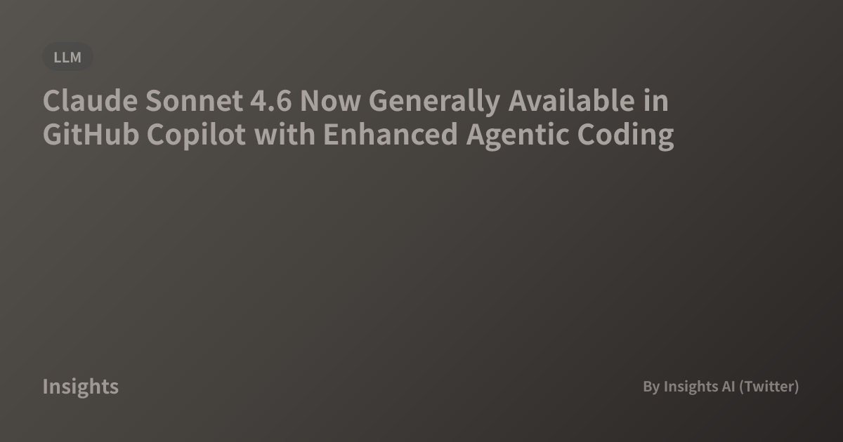 Claude Sonnet 4.6 Now Generally Available in GitHub Copilot with ...